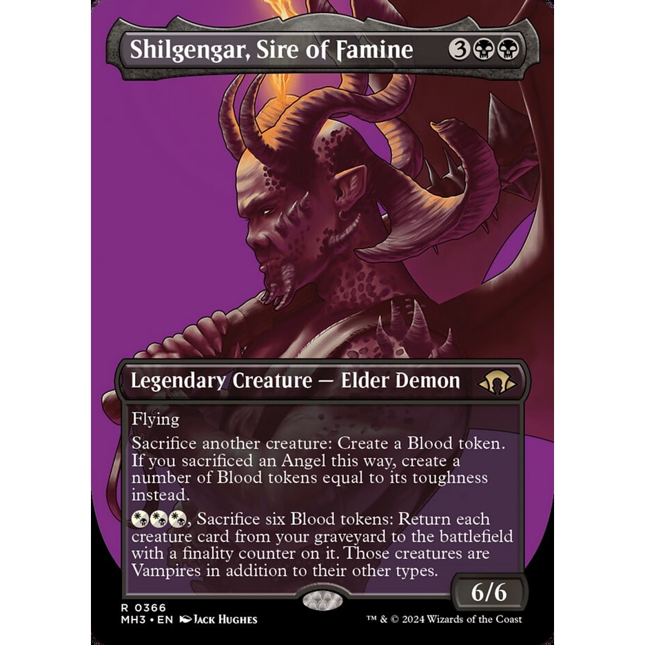 Shilgengar, Sire of Famine การ์ด Magic the Gathering [MTG] ของแท้ [MH3 ...