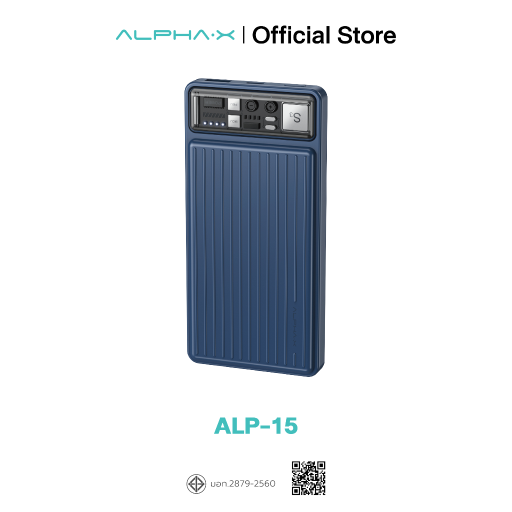 ALPHA·X ALP-15 powerbank 10000mah แหล่งจ่ายไฟ usb เท่านั้น 2 พอร์ต จอ ...