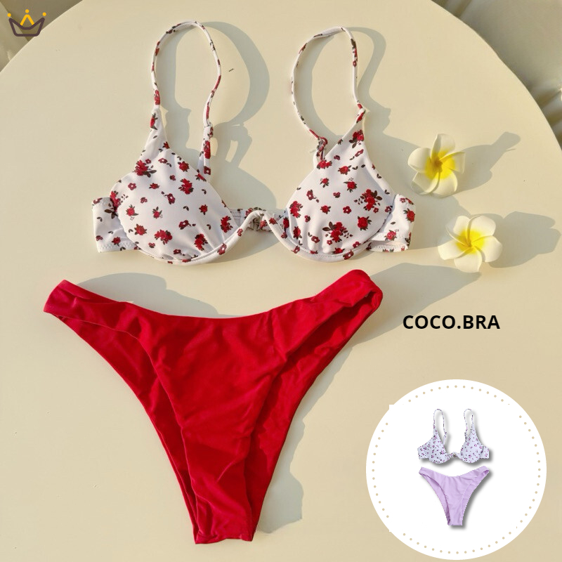 🌸COCO.BRA🌸fashion bikini 👙 ชุดว่ายน้ำสายฝอ เซ็ต2ชิ้นบิกินี่เซ็กซี่ มี ...