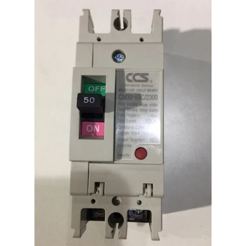 เบรกเกอร์ เบอร์เกอร์ไฟฟ้า ตัวใหญ่ 2P 30A 50A 63A 100A ยี่ห้อ CCS | Shopee Thailand