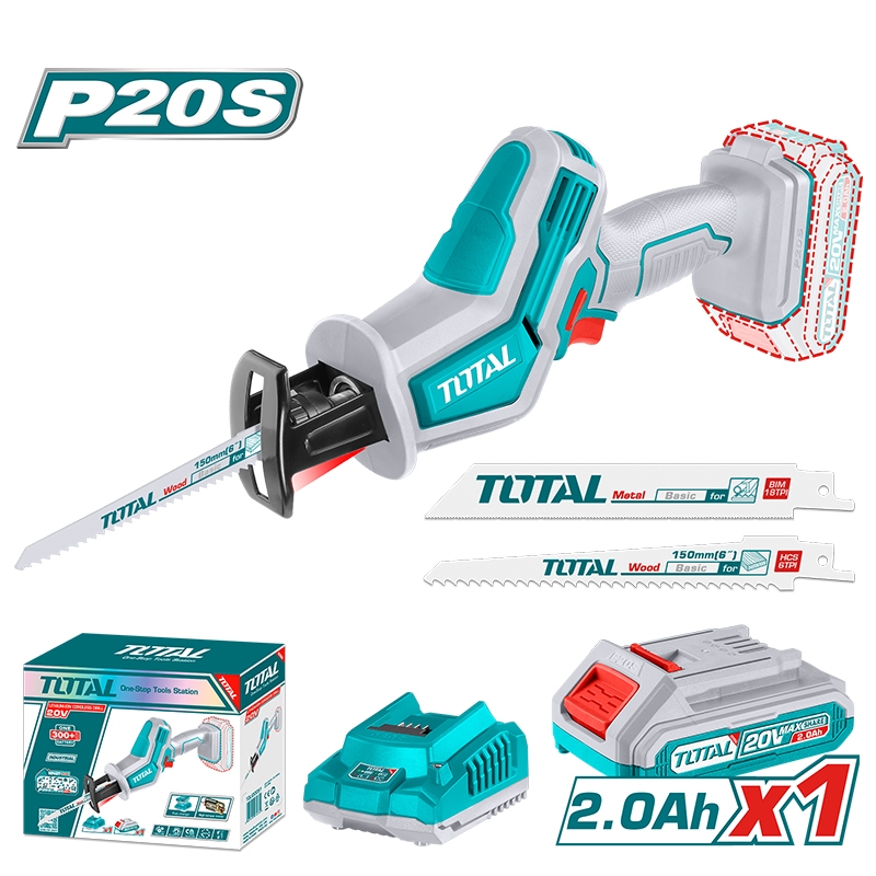 Total เลื่อยชักแบตเตอรี่ไร้สาย 20V ( รุ่น TRSLI6506 / TRSLI65061 ...