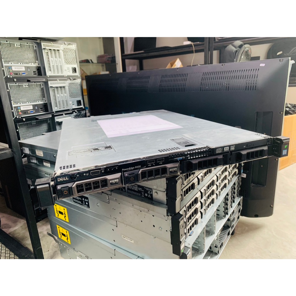เซิร์ฟเวอร์ Server Dell PowerEdge R430(E5-2620V3/16GB*4/1TB*3/Raid ...