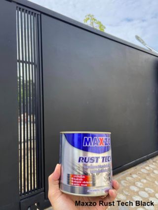 สีรองพื้นกันสนิมเคลือบเงา 2IN1 MAXZO Rust Tech 1/4กล.ไม่ต้องรองพื้น สี ...