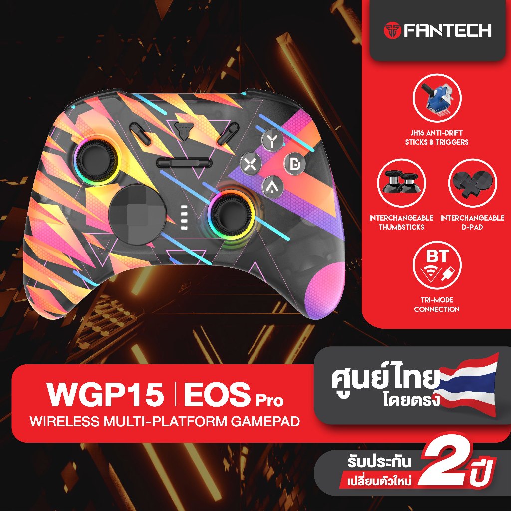 FANTECH Wireless gaming controller จอยเกมมิ่งไร้สาย / bluetooth รองรับ ...