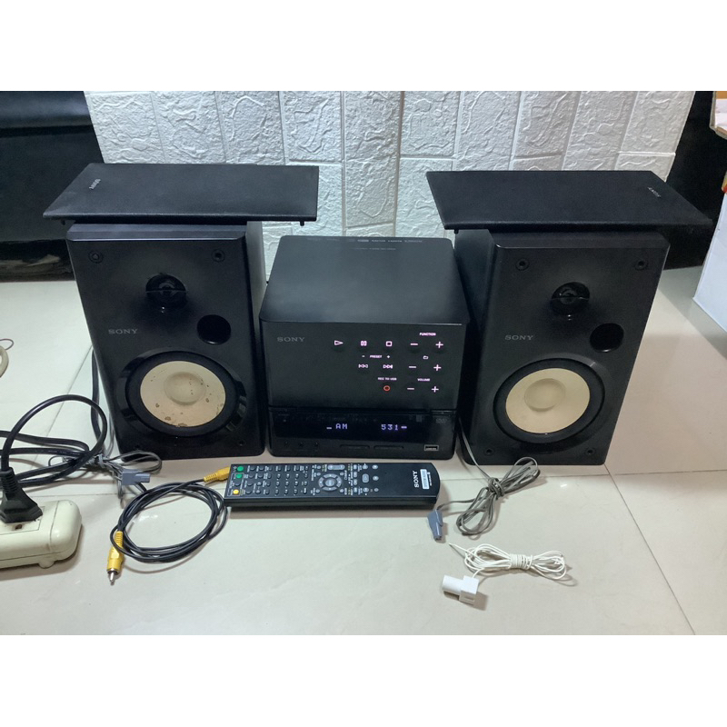 มือสองเครื่องเสียงSONY HCD-DH50R เล่นแผ่น-DVD AM FM in-AUX,Audio-usb in ...