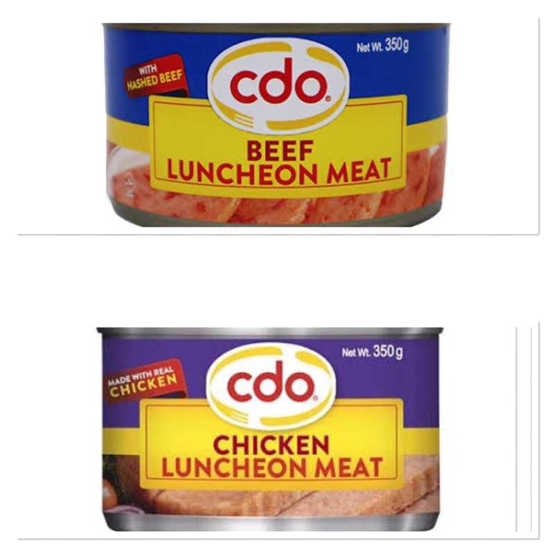 cdo Beef Luncheon Meat/cdo Chicken Luncheon Meat 350g. | Shopee Thailand