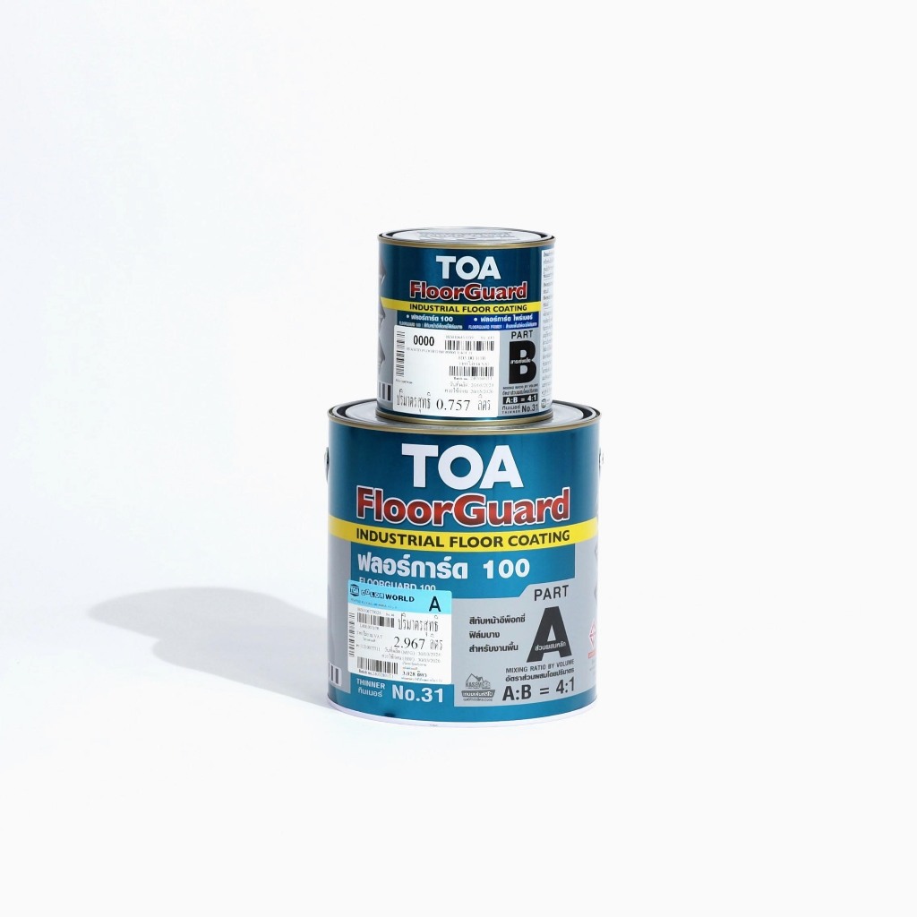 TOA Floorguard 100 สีอีพ็อกซี่ทาพื้น ทีโอเอ ฟลอการ์ด 100 ขนาดแกลลอน ...