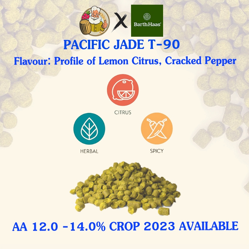 Pacific Jade HOP (นิวซีแลนด์) PELLET HOPS (T90) Crop 2023 Beer Hops ...