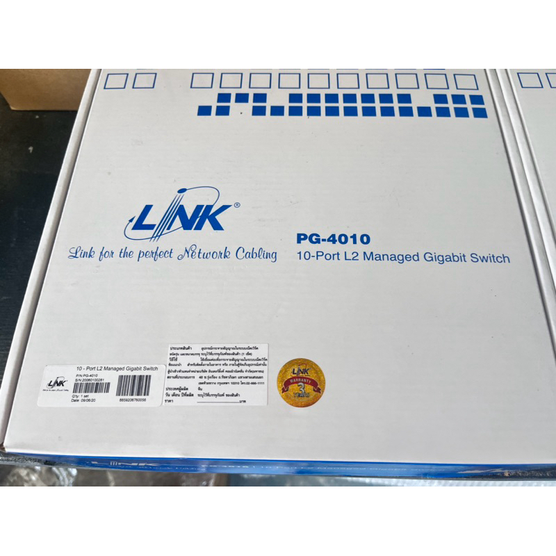 Link L2 Managed Gigabit Switch 10-Port L2 Managed Switch รุ่น PG-4010 | Shopee Thailand