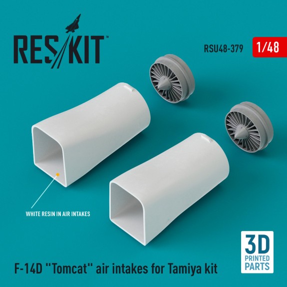 RSU48-0379 F-14D "Tomcat" air intakes for Tamiya kit (3D Printed) (1/48 ...