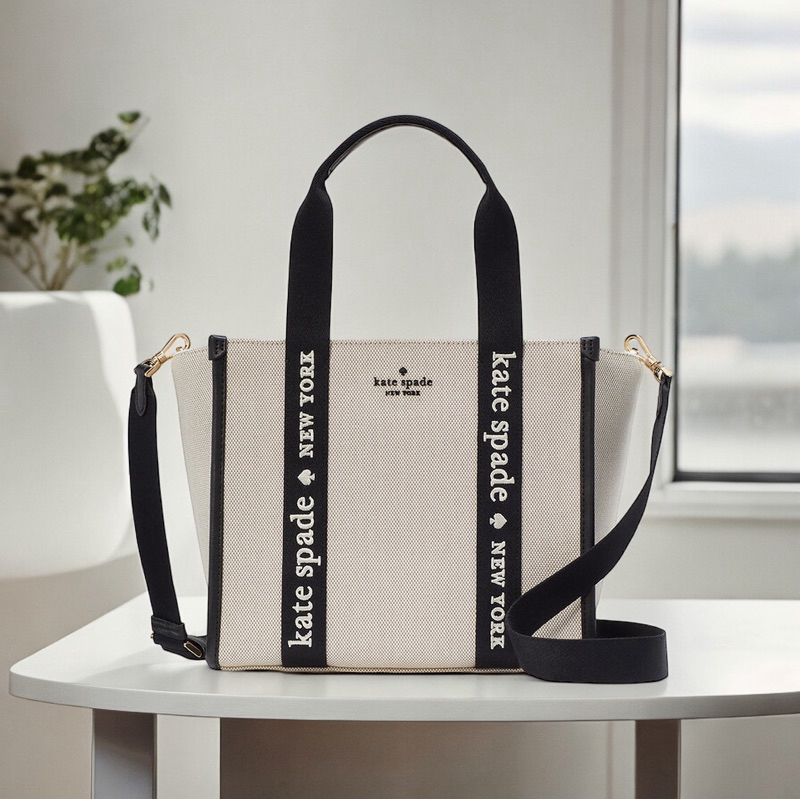 Kate Spade Kip Canvas Small Tote KG767 | Shopee Thailand