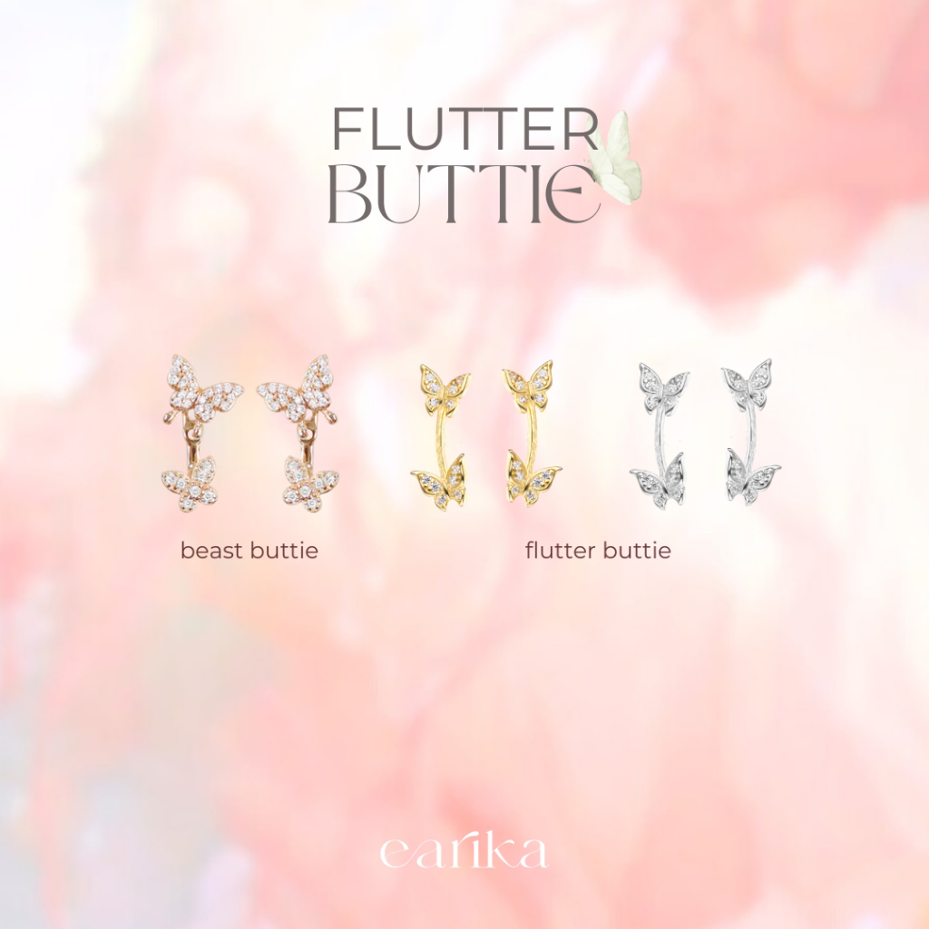 earika.earrings - flutter buttie collection รวมต่างหูผีเสื้อคู่เพชรเงิน ...