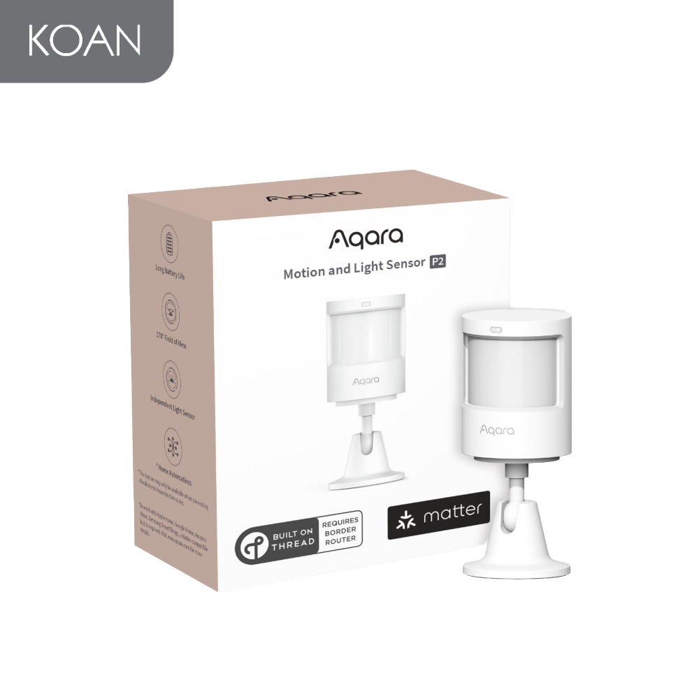 Aqara Motion and Light Sensor P2 Thread version เซ็นเซอร์ตรวจจับการ ...
