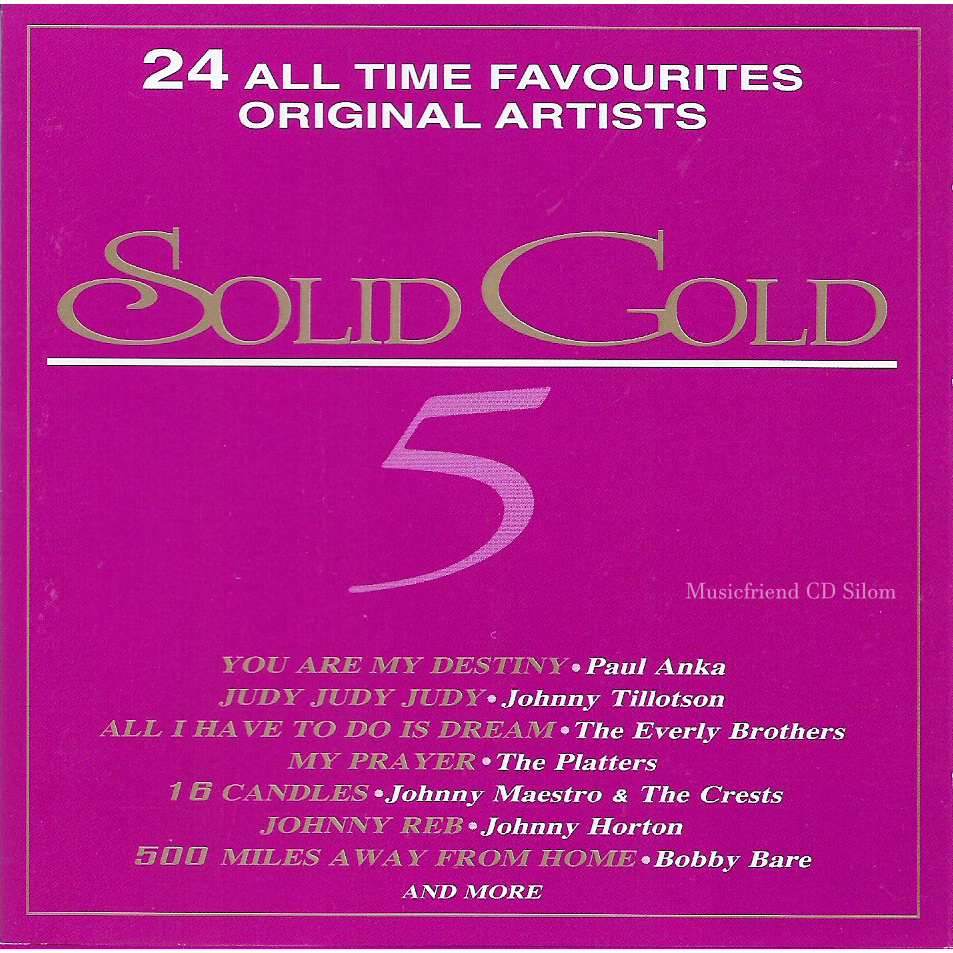 CD,Solid Gold 5 - 24 ALL TIME FAVOURITES ORIGINAL ARTISTS (Various ...