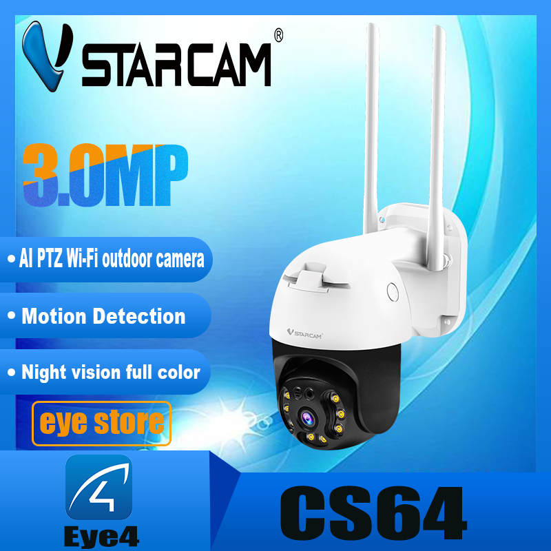 Vstarcam CS64 ใหม่กล้องวงจรปิดไร้สาย Outdoor ความละเอียด 3MP(1296P) | Shopee Thailand