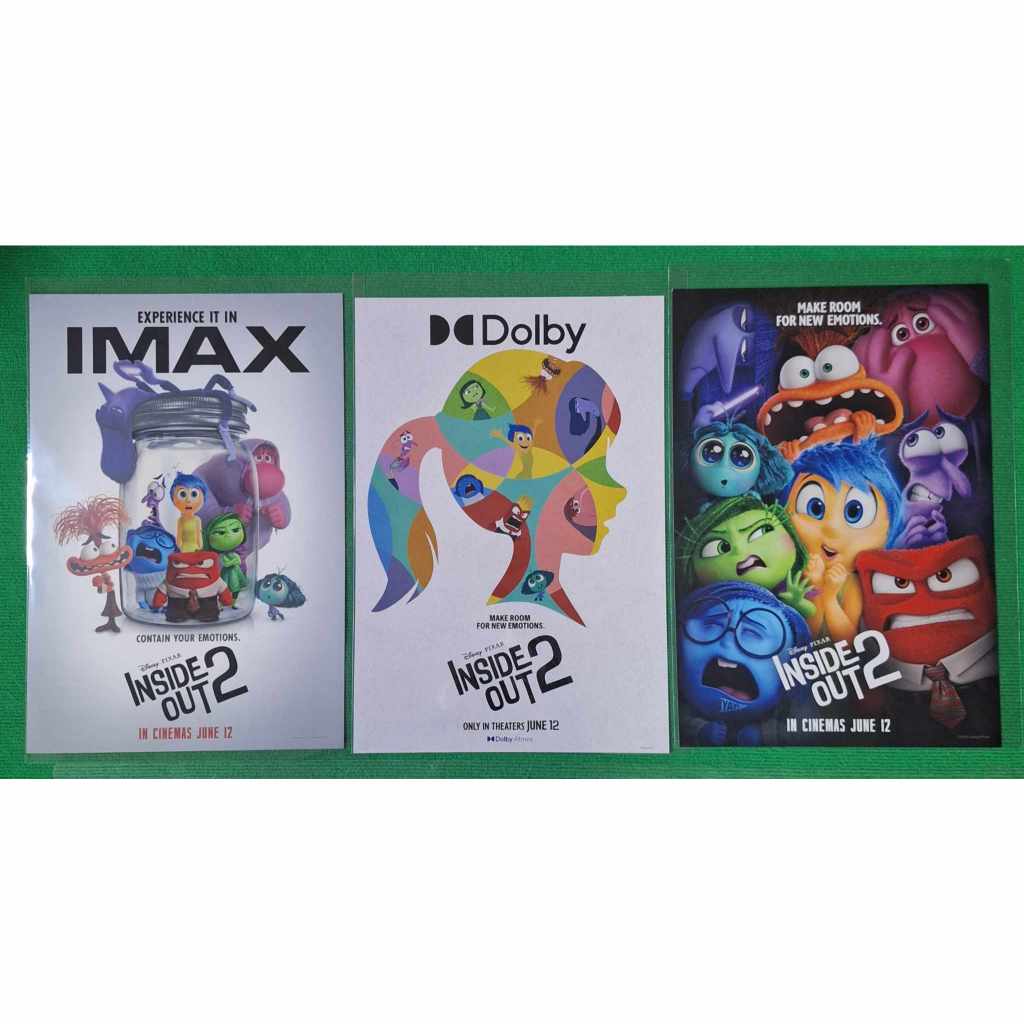 โปสเตอร์ เรื่อง Inside Out2 มหัศจรรย์อารมณ์อลเวง2 ลายIMAX และลายSF Dolby ขนาด13 x 19 นิ้ว ...