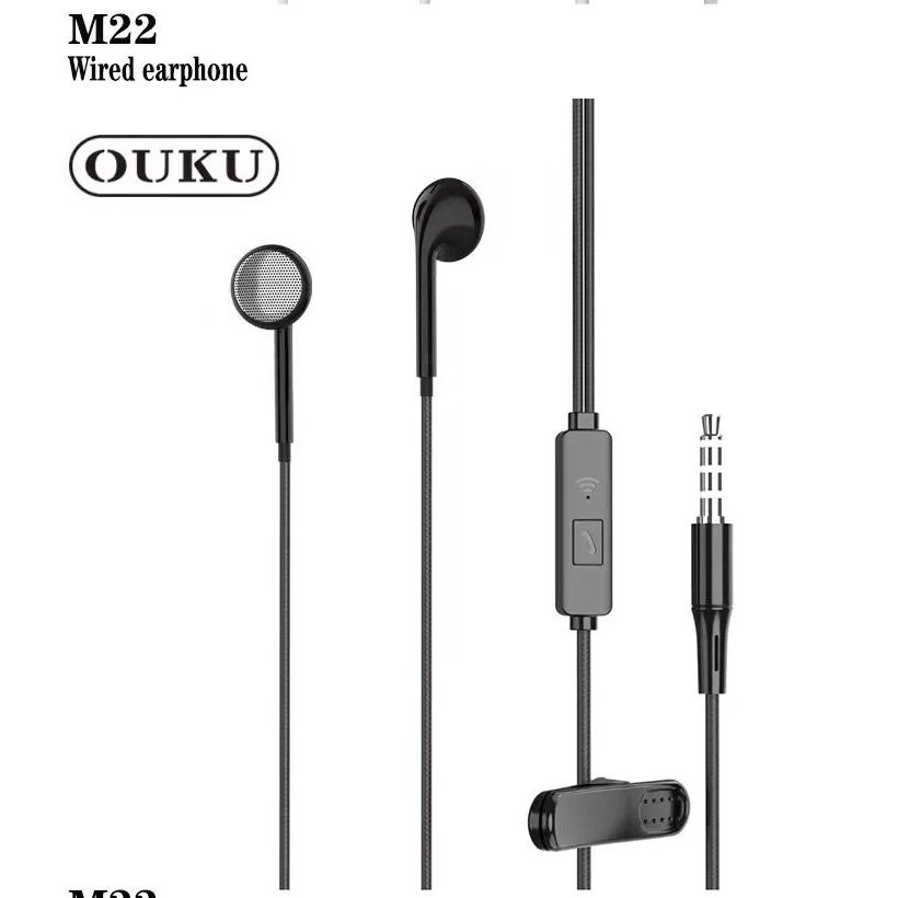 OUKU รุ่น M22 หูฟัง เบทหนัก คุณภาพเสียงดี พร้อมไมค์ มีสาย แจ๊ค 3.5 มม. | Shopee Thailand