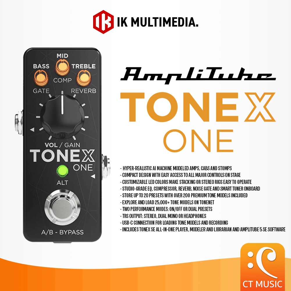 เอฟเฟคกีตาร์ IK Multimedia AmpliTube TONEX One Pedal | Shopee Thailand