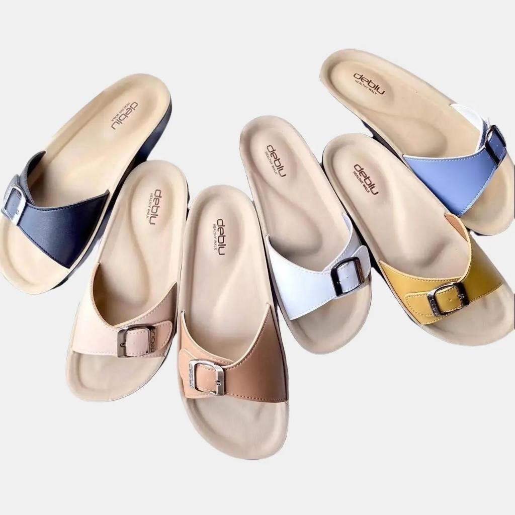 Size 36-44 รองเท้าเพื่อสุขภาพ Deblu L4706-2 รองเท้าแตะ สวมเข็มขัด สายปรับขาดได้ (พื้นกว้าง ...