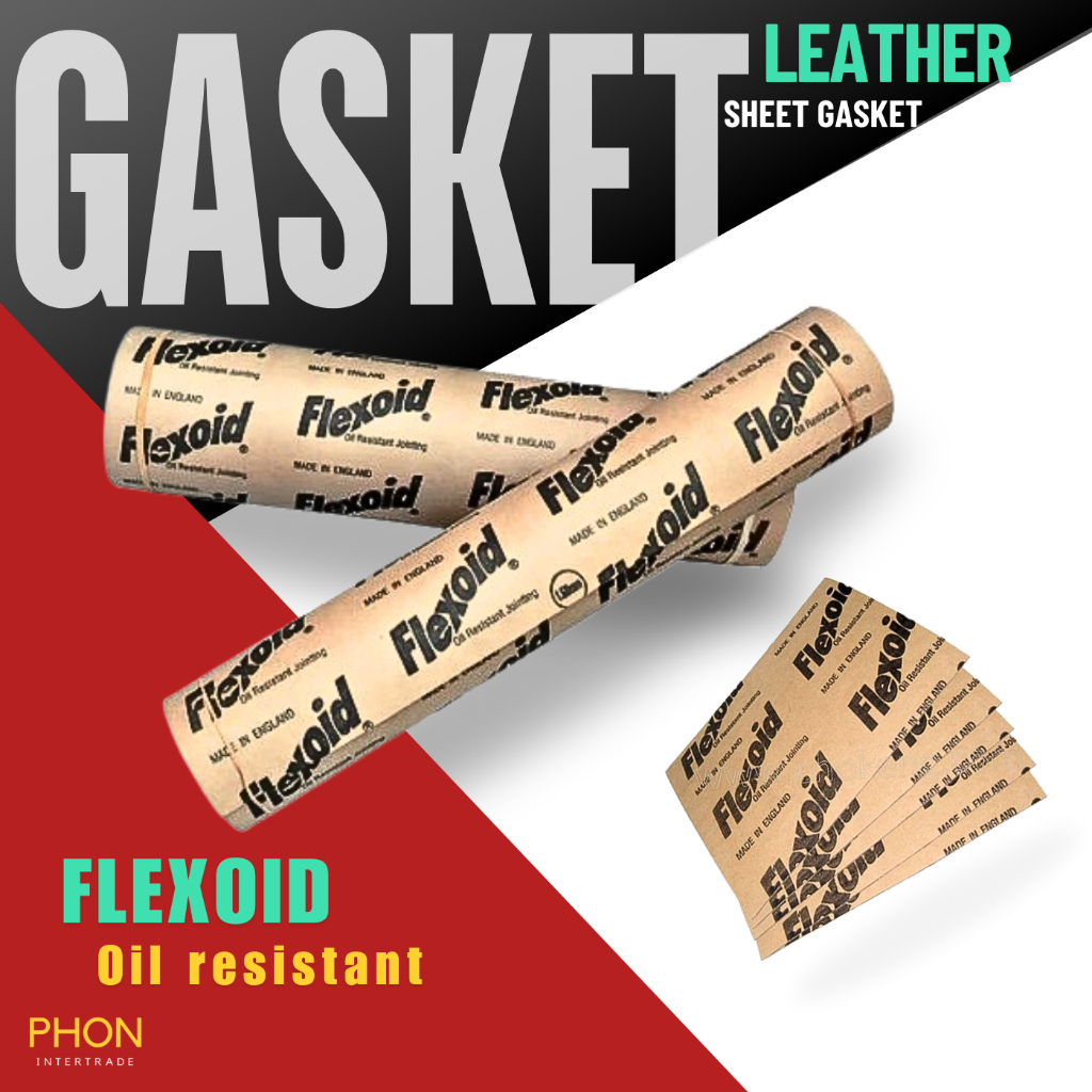 ปะเก็นหนัง ปะเก็นกระดาษ หนา 1.4/ 2/ 3 mm. Flexoid England ปะเก็นน้ำมัน ...