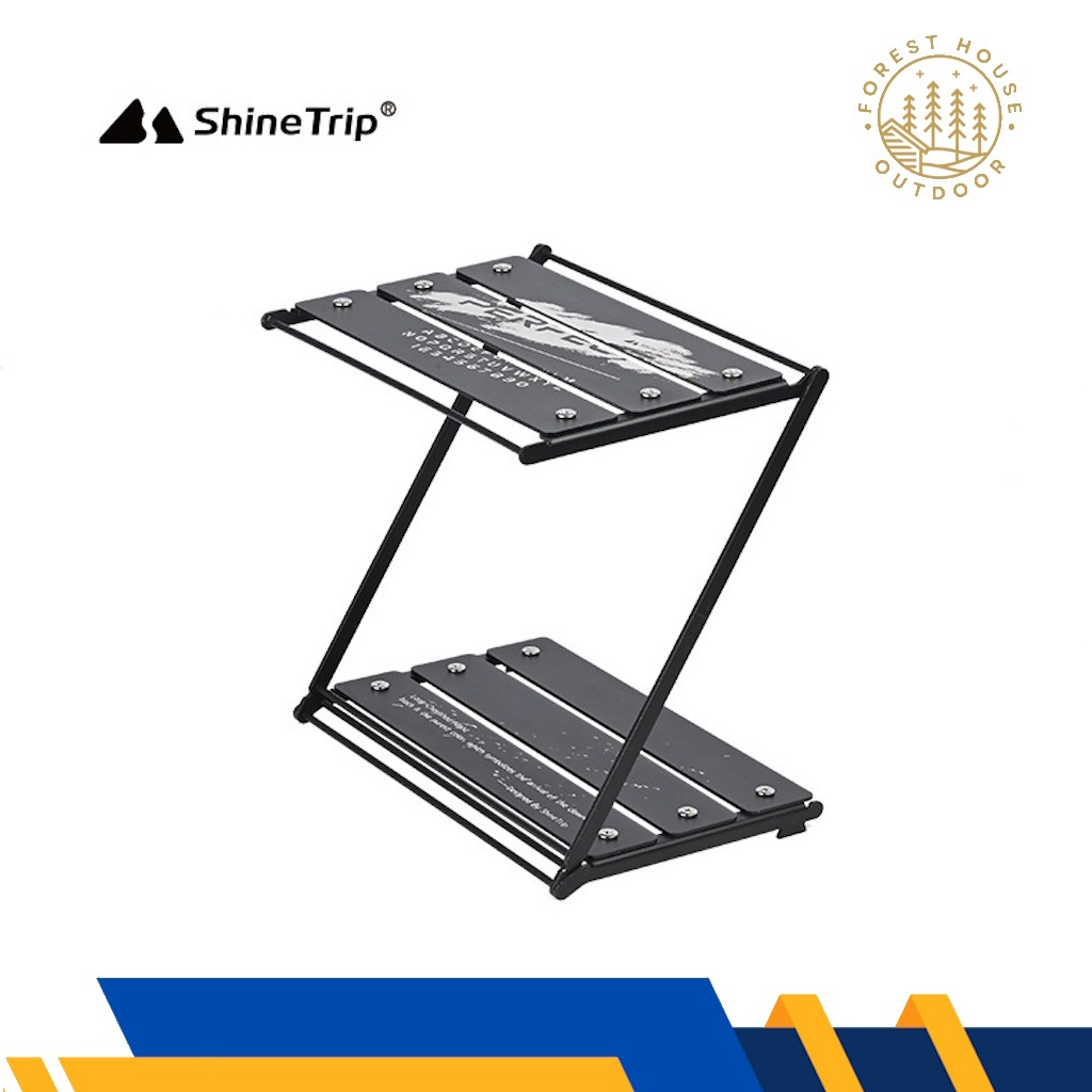 Shinetrip ชั้นวางของอลูมิเนียมพับได้ แคมป์ปิ้ง ขนาดพกพา | Shopee Thailand