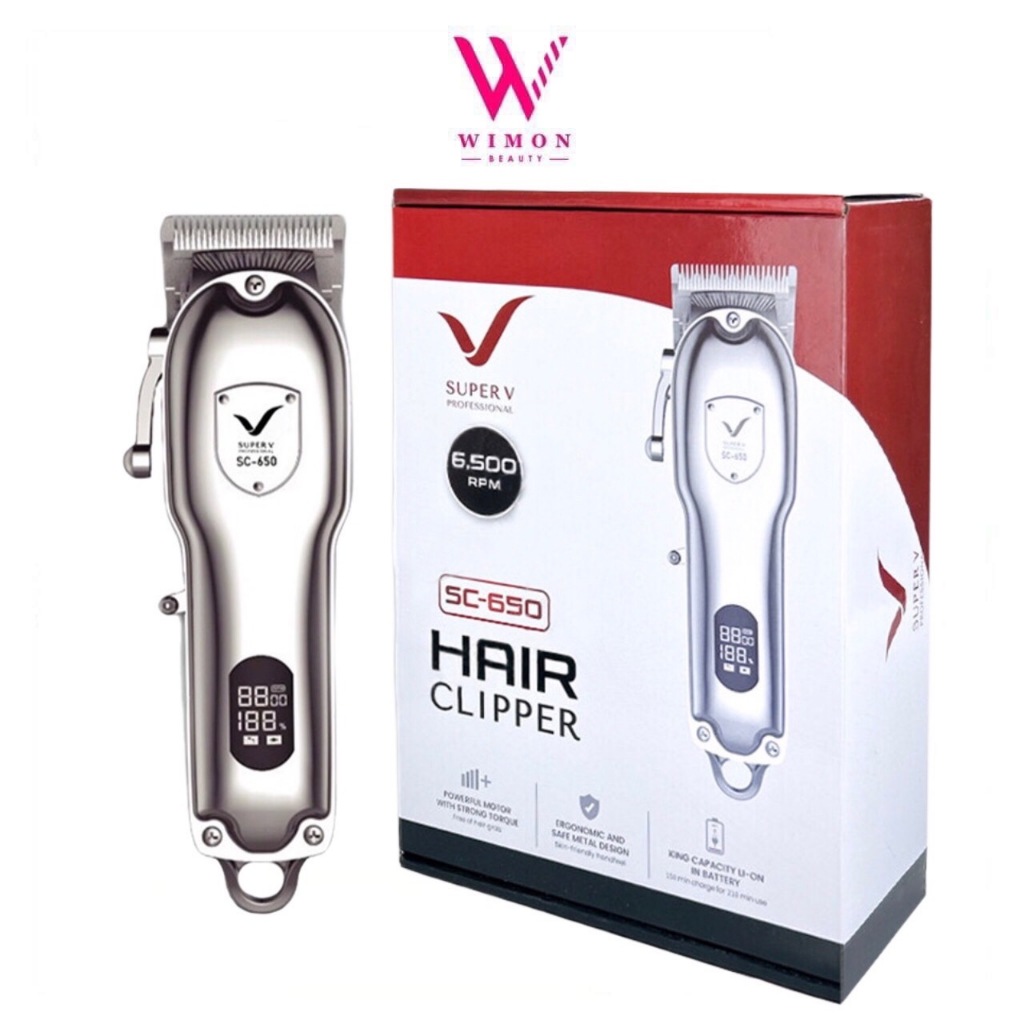 Super V Professional Hair Clipper SC-650 ซุปเปอร์ วี ปัตตาเลี่ยน ไร้สาย ...