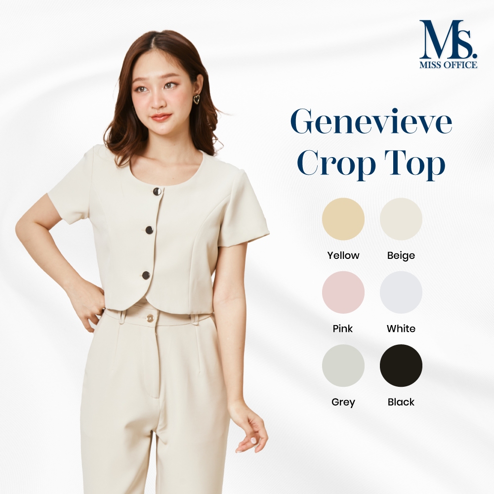 [ส่งฟรี] Miss Office เสื้อแขนสั้นติดกระดุม (MT-252) | Shopee Thailand