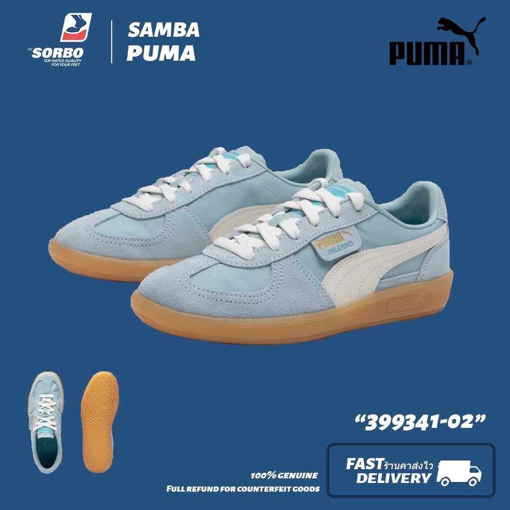 ของแท้ 100 % PUMA Palermo 'Light Blue' 399341-02 รองเท้าผ้าใบ | Shopee ...