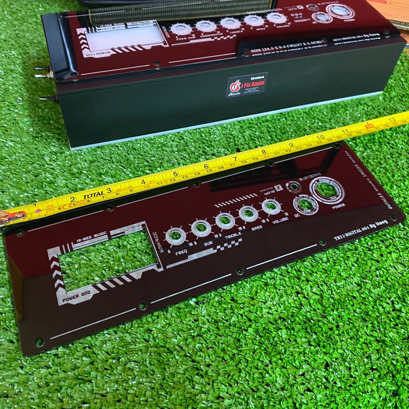 แผ่นเพลท TB21 TB21f /Ht 21 /Mt21 ดิจิตอล ดำเงา ช่อง 22cm x 5.5cm ลำโพง ...