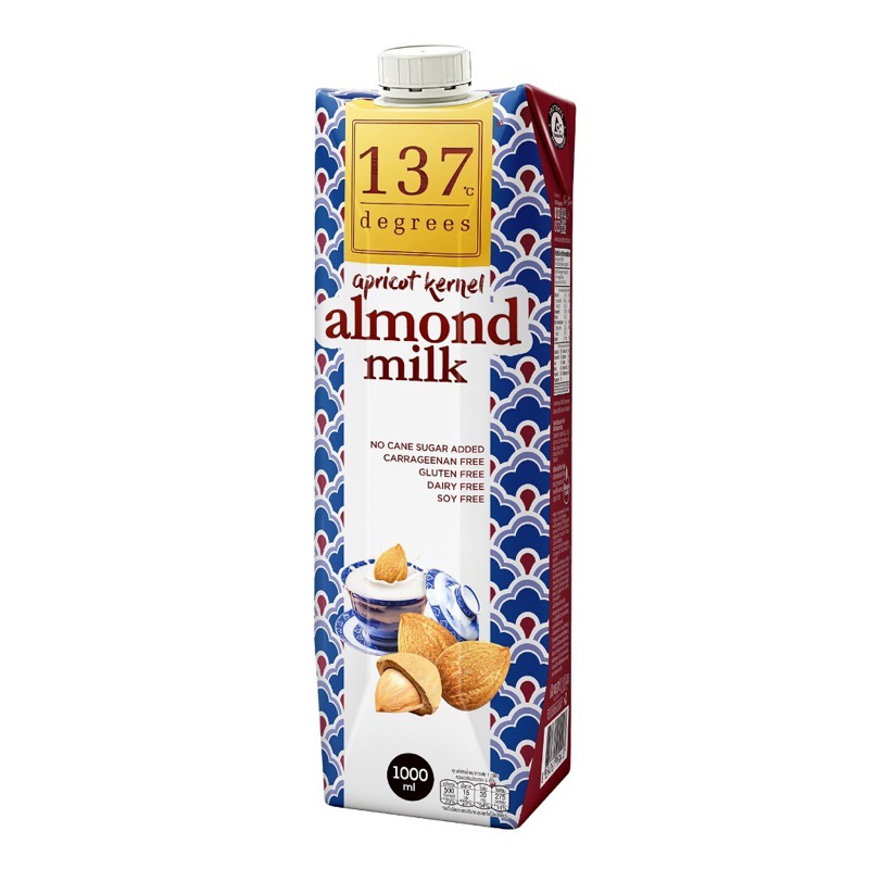 137 degrees traditional chinese almond milk 1L นมอัลมอนสไตล์จีน กล่องใหญ่1ลิตร fl | Shopee Thailand