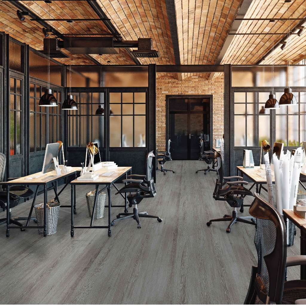 พื้นไวนิล LVT ลายไม้ แบบทากาว รุ่น Riviera ความหนา 3.3 มม. (24 แผ่น/กล่อง) ปูได้ 3.34 ตร.ม. ...