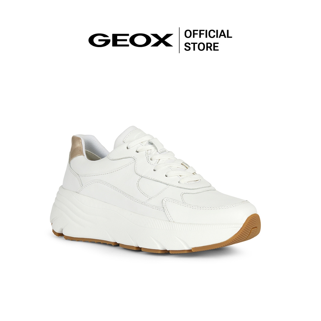 GEOX รองเท้าผ้าใบผู้หญิง รุ่น D DIAMANTA - WHITE/LT GOLD SS24 ...