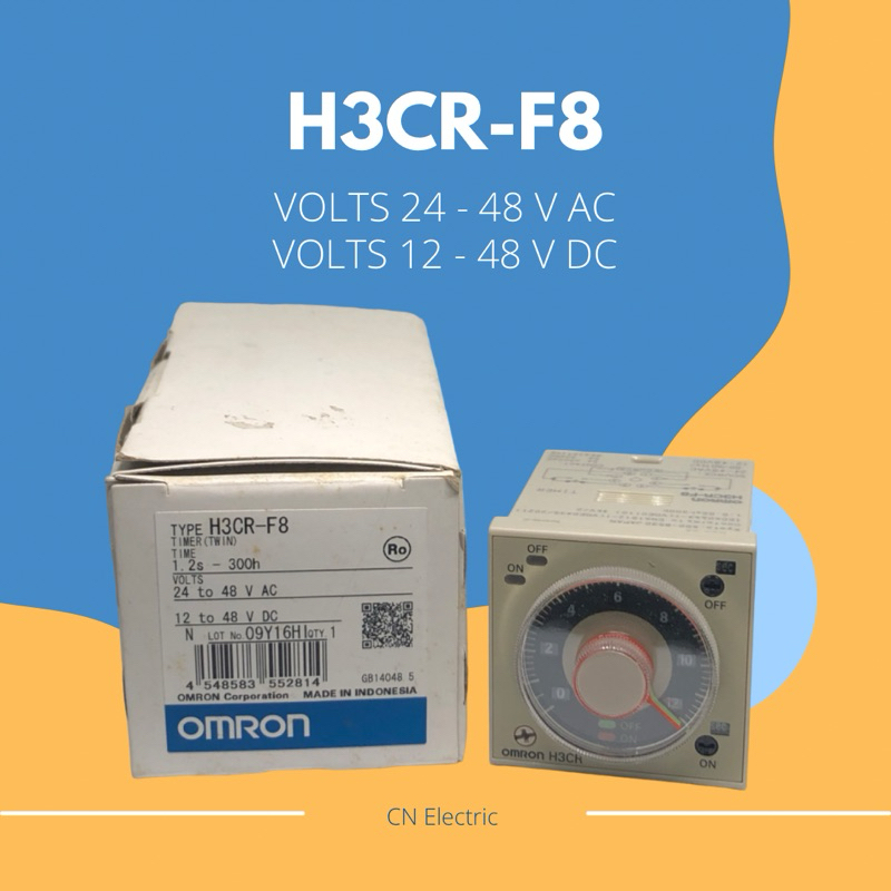 H3CR-F8 24-48 VAC/12-48 VDC Omron "ของแท้" Twin Timer ไทม์เมอร์คู่ ...
