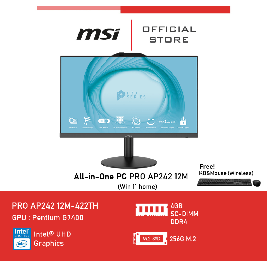 [โปรเคลียร์สต็อค] MSI PRO AP242 12M-422TH All in one PC, AIO | Shopee Thailand