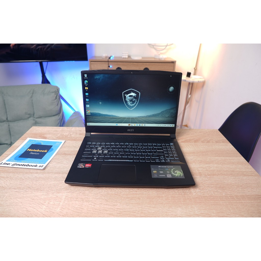 Msi Bravo 15 Ryzen5-7535HS RX6550M Ram8 SSD512(GEN4) จอ15.6 144 Hz ...