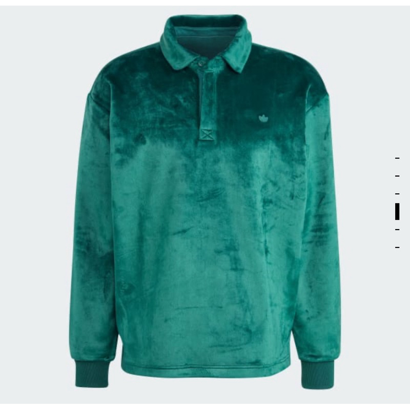 adidas ไลฟ์สไตล์ เสื้อโปโลแขนยาว Premium Essentials+ Velvet ผู้ชาย สี ...