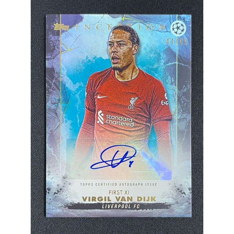 2023-24 Topps Inception Virgil Van Dijk /49 Autograph | Shopee Thailand