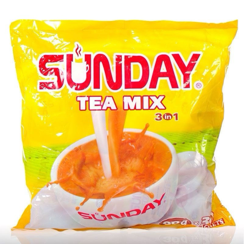 SUNDAY tea mix yellow pack myanmar tea ผงชาเหลือง ชาสำเร็จรูป ชาเมียนม ...