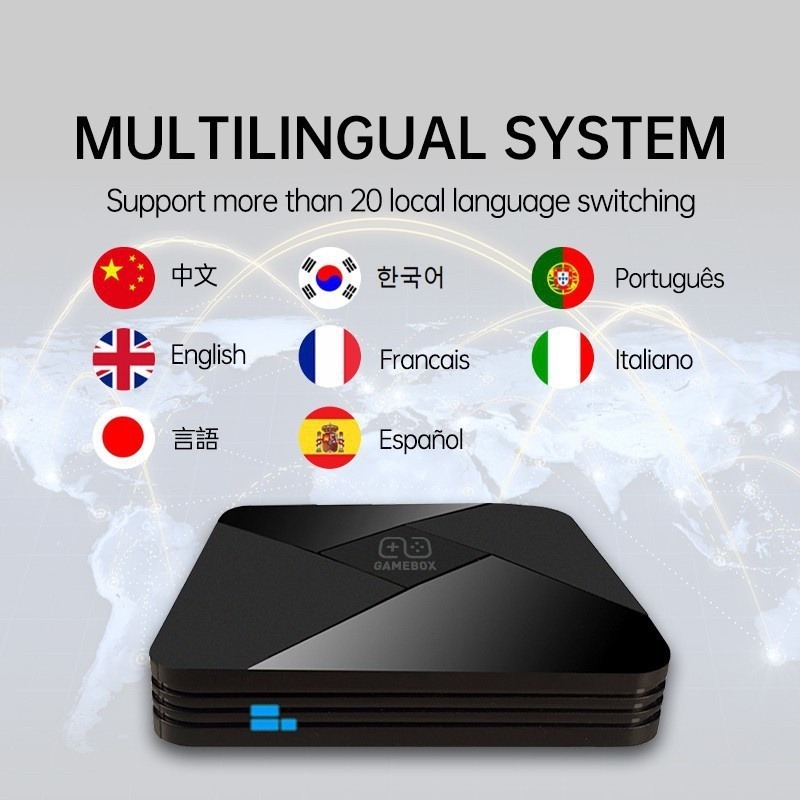 2023 กล่อง Android TV ใหม่ + GAME BOX G5 2in1 4K HD เกมคอนโซล 10,000 ...