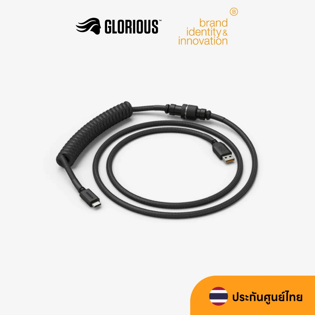 Glorious Coiled Keyboard Cable 5pin เลือกสีได้ | Shopee Thailand