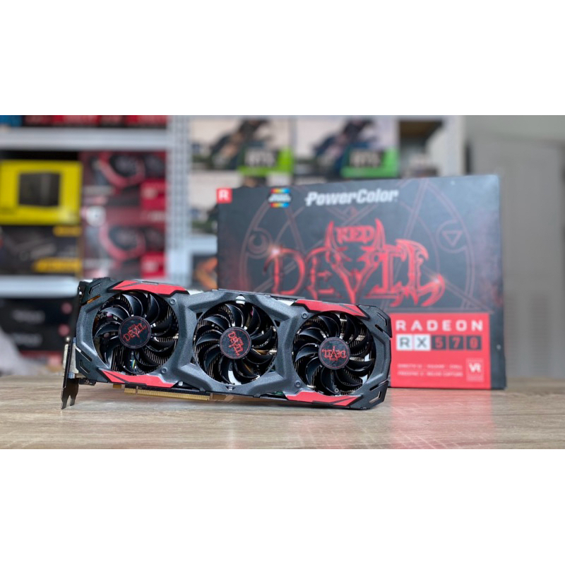 การ์ดจอ POWER COLOR RX 570 4GB RED DEVIL | Shopee Thailand