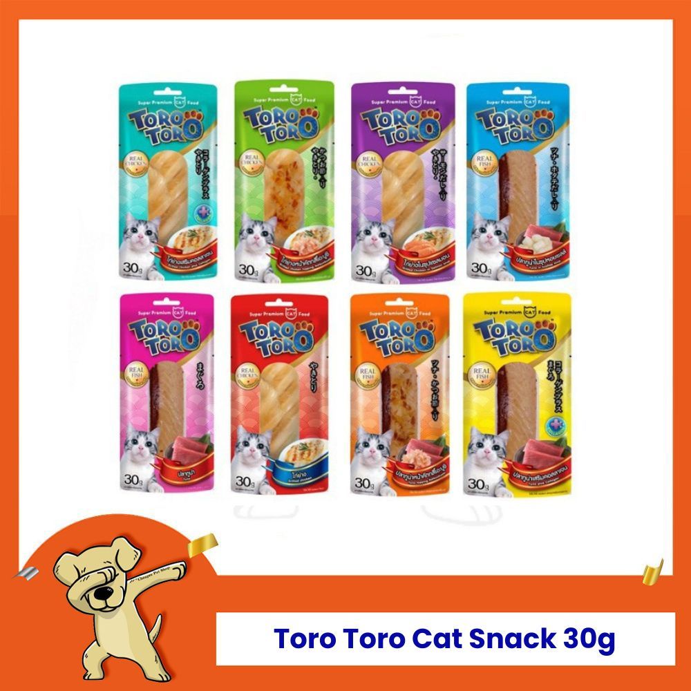 [Cheaper] [ชิ้น] Toro Toro Cat Snack 30g [มี8สูตร] โทโร โทโร่ อาหารว่าง ...