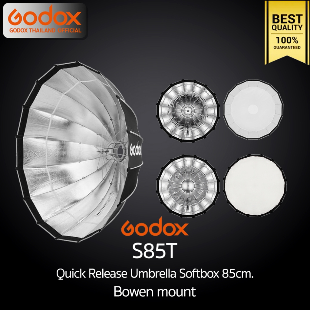Godox Softbox S85T Quick Release Umbrella Softbox 85 cm. ( Bowen Mount ...