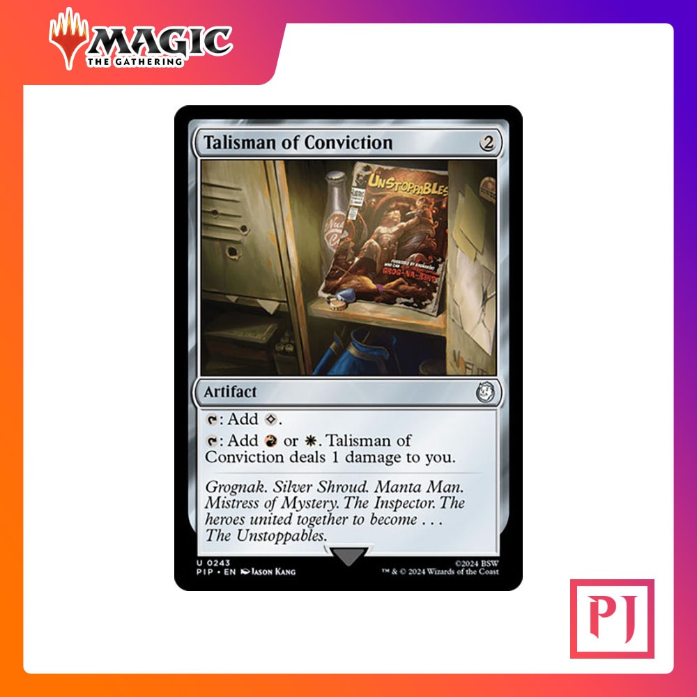 [MTG] Talisman of Conviction - Fallout Commander [PIP] [ARTIFACT ...