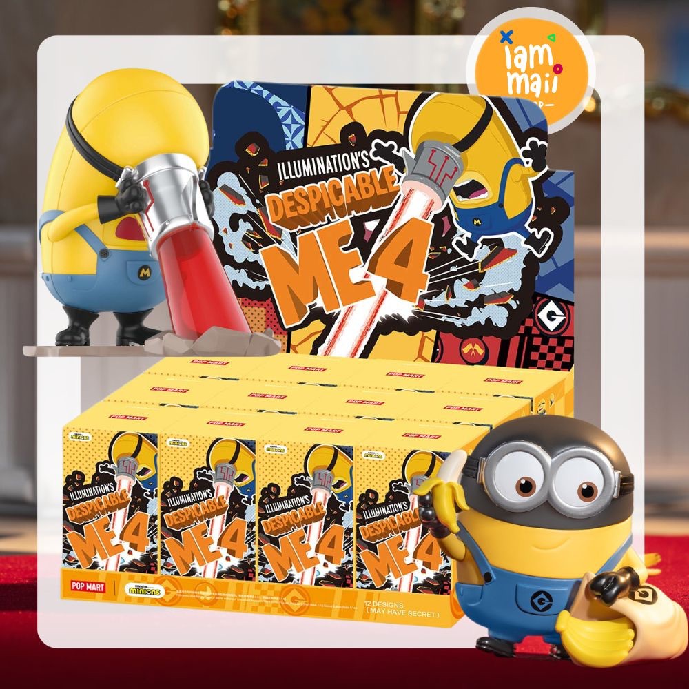 [ยกกล่อง] Universal Despicable Me Minion 4 POPMART กล่องสุ่ม พร้อมส่ง ...