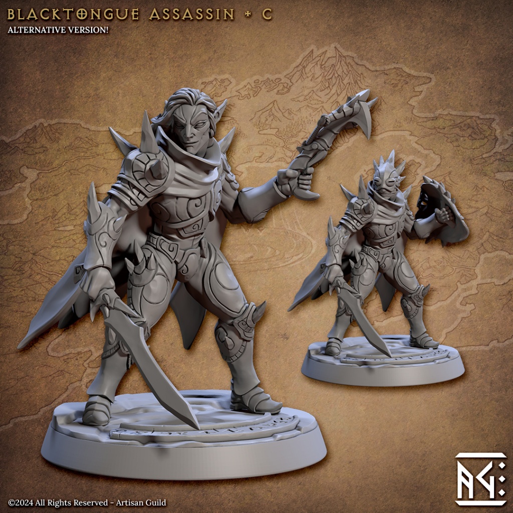 Blacktongue Assassin C - Blacktongue Assassins - Humanoid Elf Drow ...