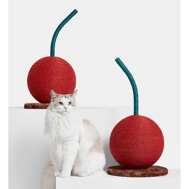 ที่ลับเล็บแมว (ของแท้) VETRESKA Cherry cat Scratching ball | Shopee ...