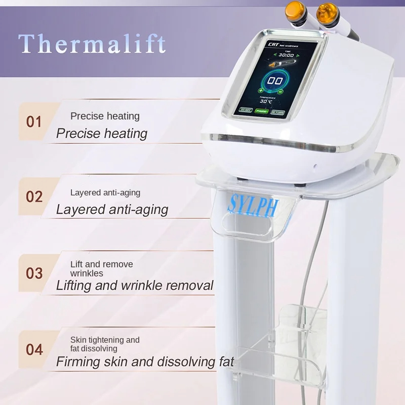 กำจัดริ้วรอย CRT hot sculpture Thermalift skin tighten rf 2 in 1 face ...