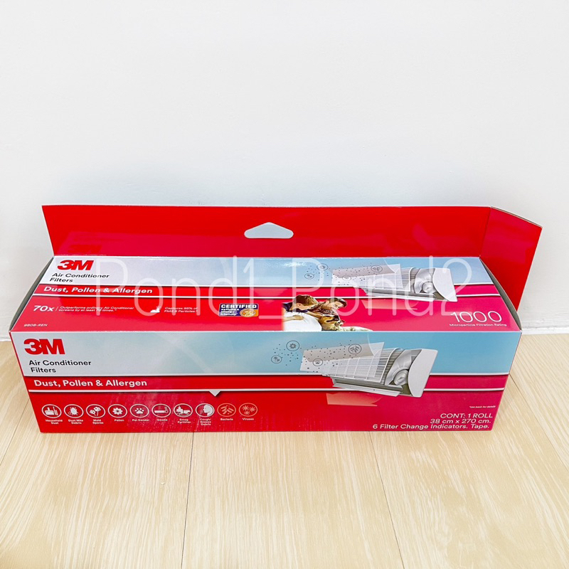 3M™ ขนาด 38 cm x 270 cm แผ่นกรองสิ่งแปลกปลอมในอากาศ สำหรับใส่เครื่องปรับอากาศ, ดักจับสารก่อ ...