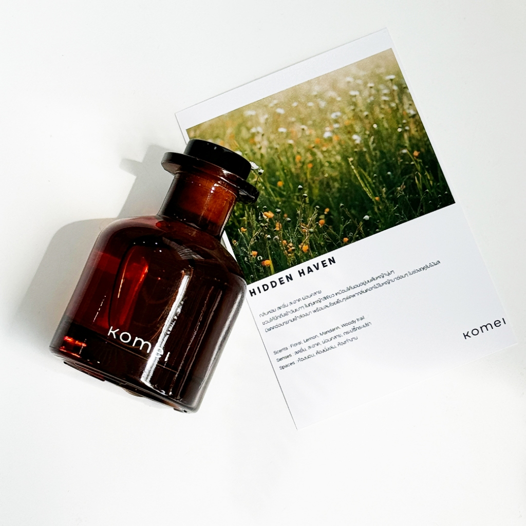 ก้านไม้หอม Reed diffuser กลิ่น Hidden Haven ก้านกระจายกลิ่น อโรมา ปรับ ...